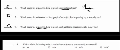 Image result for Motion Graphs Worksheet Answers