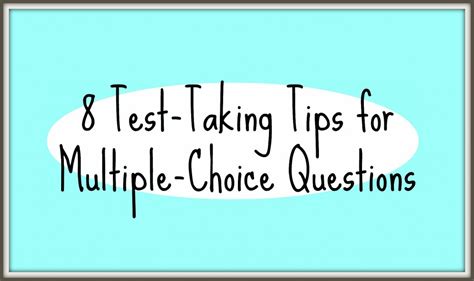 Image result for Test Tips Multiple Choice