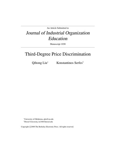 Image result for 3rd Degree Price Discrimination Examples