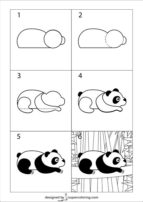 Image result for How to Draw a Panda Tutorial