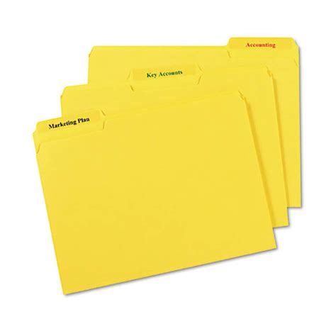 Clear File Folder Labels, 2/3" x 3 7/16", 450 ct, Clear | Ultimate Office