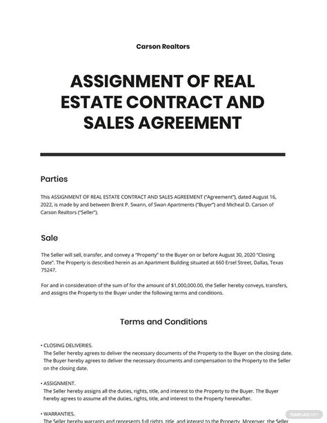 Image result for Real Estate Assignment Contract