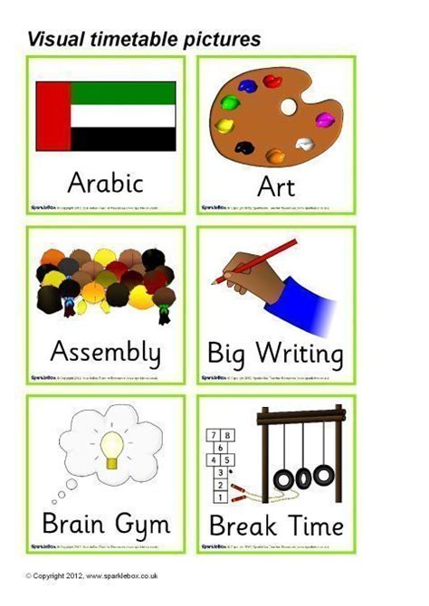 Image result for Visual Timetable KS2