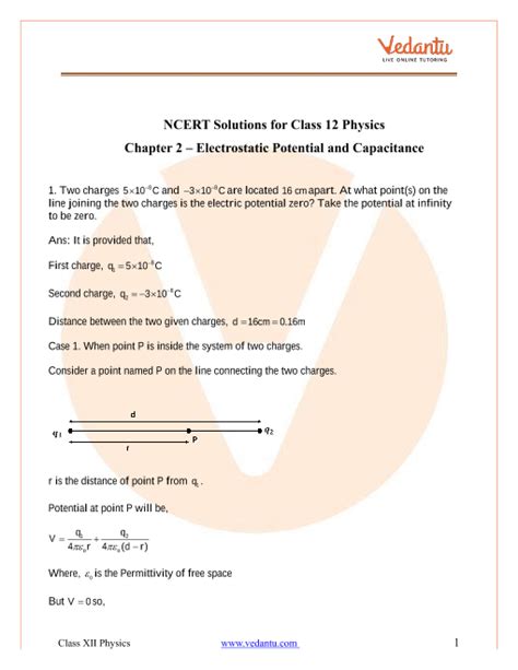 Image result for Physics Chapter 2 Class 12 by Radhika Classes Lecture 6
