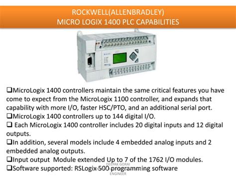 Image result for MicroLogix 1400 plc Components