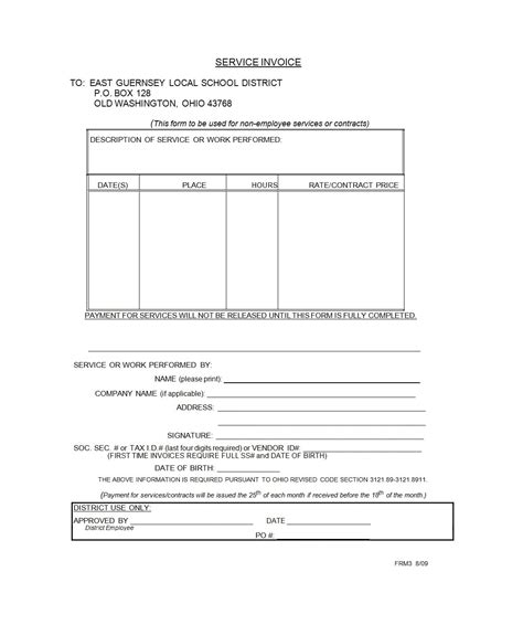 Image result for Example Service Invoice Template