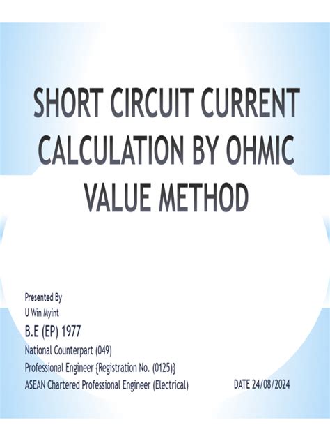 Image result for Short Circuit Current Calculation