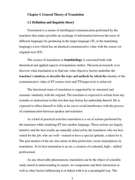 Image result for Basic Theory of Translation PDF