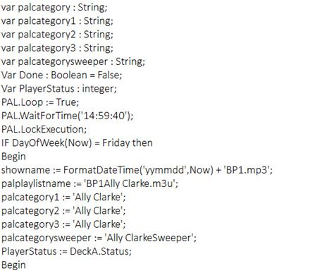 Image result for PAL-3 Script Task Editor and Builder