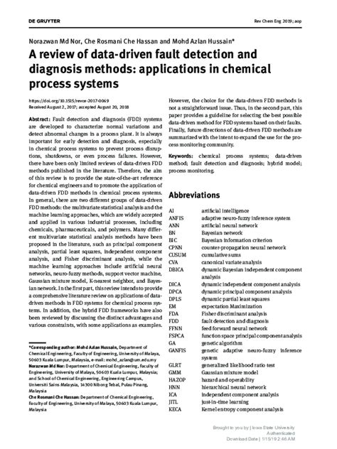Image result for Data-Driven Fault Detection