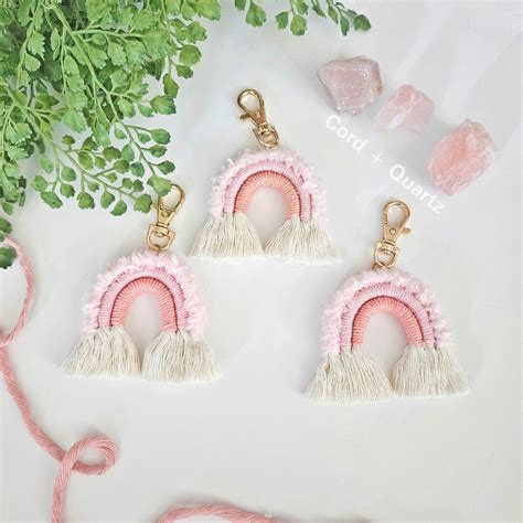 Image result for Colorful Macrame Keychains