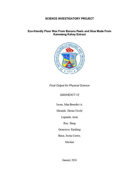 Image result for Science Project Research Paper