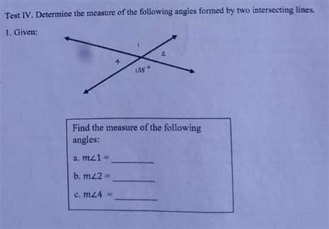 Image result for Find Angle Measure Between Intersecting Line