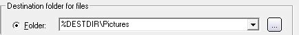 Image result for Destination Folder Field UI