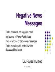 Image result for Negative Newspaper Message Example