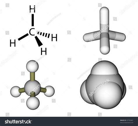 Image result for Methane Structural Formula