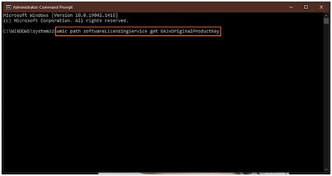 Image result for Command Promt Command for Product Key