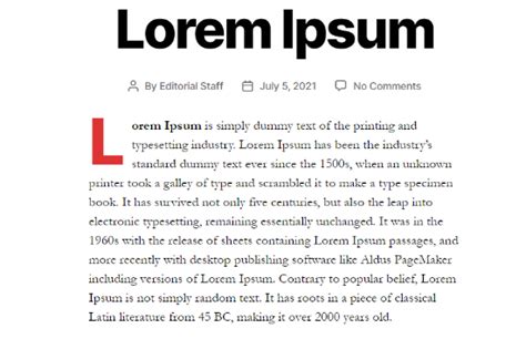 Image result for Drop Caps Examples