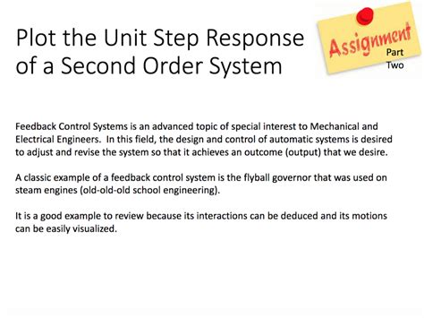 Image result for 2nd Order Unit Step Control Systems