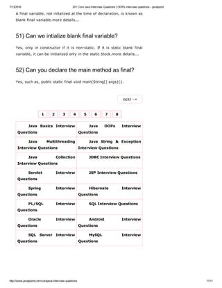 Image result for Javatpoint Java Interview Questions