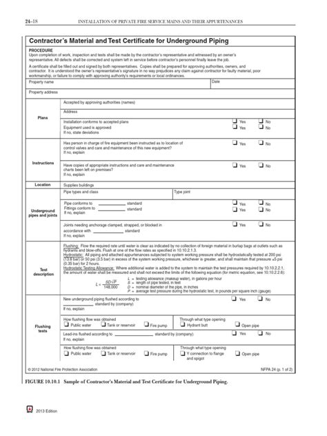 Image result for NFPA-25 Standpipe Testing Guidelines