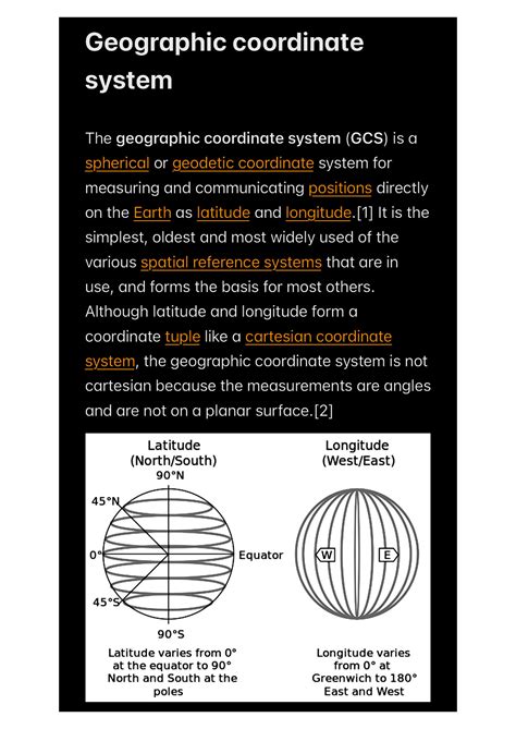 Image result for Geographic Coordinate System Tutorial