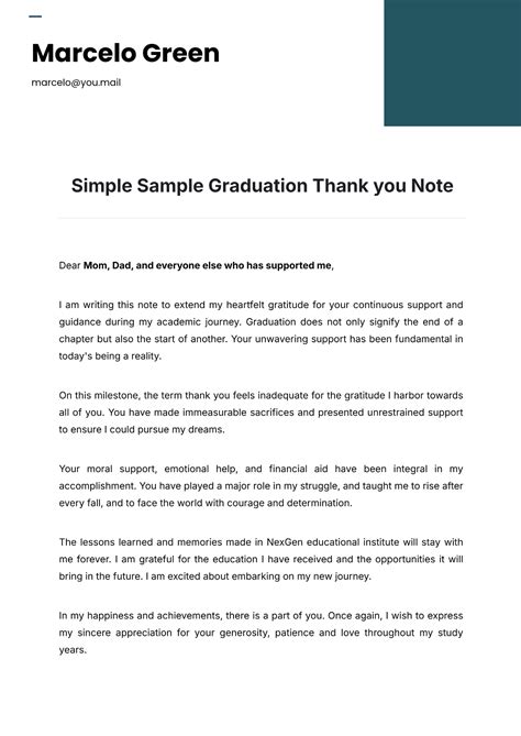 Image result for Graduation Thank You Notes