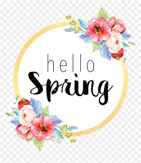 Image result for Hello Spring Transparent