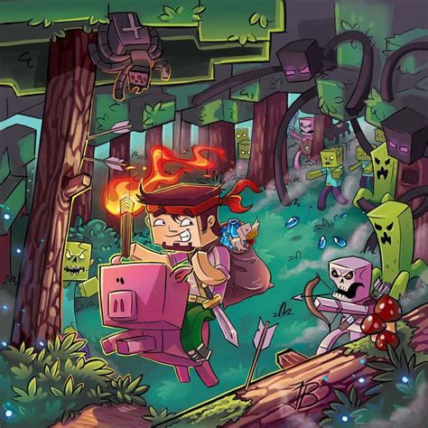 Image result for Minecraft Background Drawing