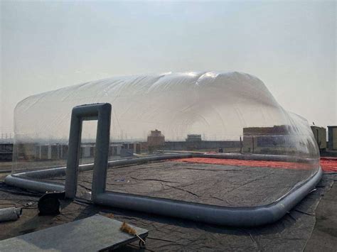 25x52ft Clear Transparent Inflatable Pool Cover For Swimming Pool ...