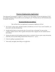 Image result for Practice Job Application Form