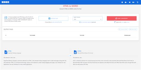 Image result for HTML File to Word