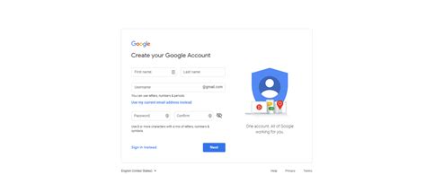 Image result for Create Your Google Account Page HTML