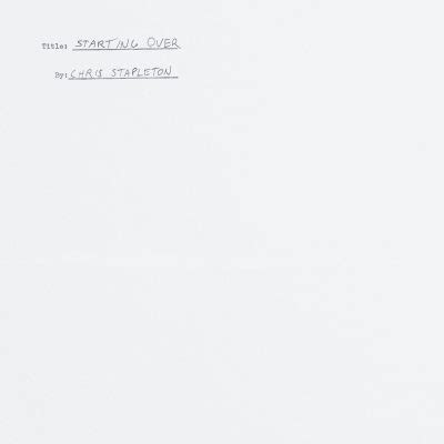 Image result for Starting Over Cover Chris Stapleton