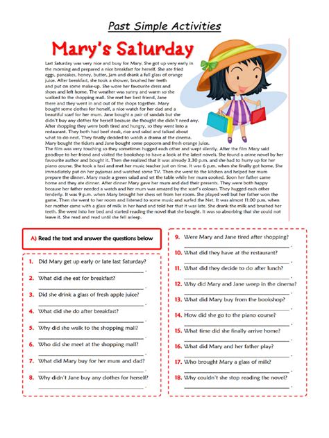 Image result for Past Simple Activities