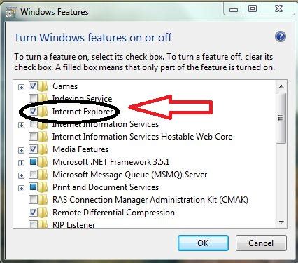 Image result for Uninstall Internet Explorer