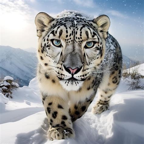 Image result for Snow Leopard Portrait
