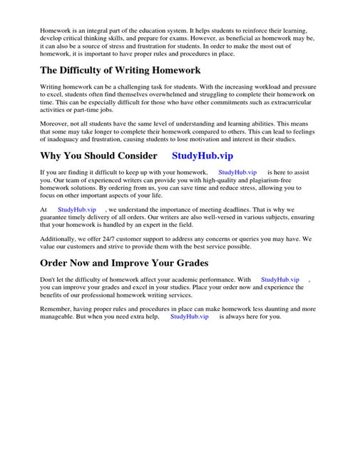 Image result for Homework Procedures