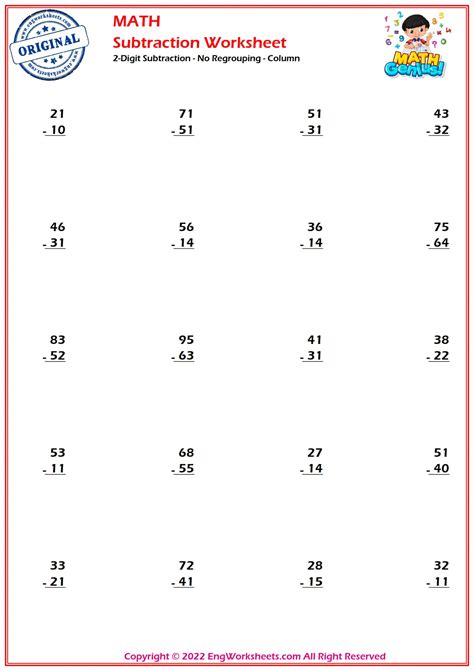 Image result for Subtraction of 2 Numbers Using TM