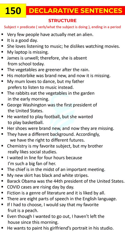 Image result for Declarative Sentence Definition