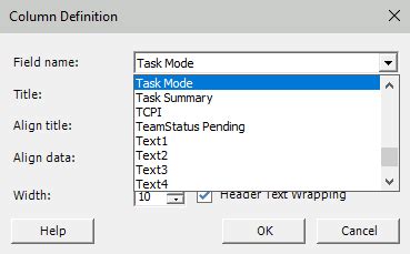 Image result for Task Mode Off in MS Project
