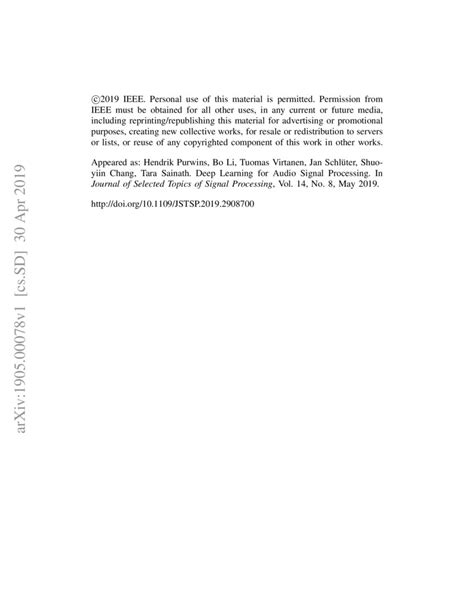 Image result for Deep Learning Audio Processing