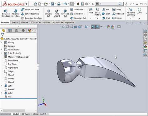 Image result for SolidWorks Loft Command