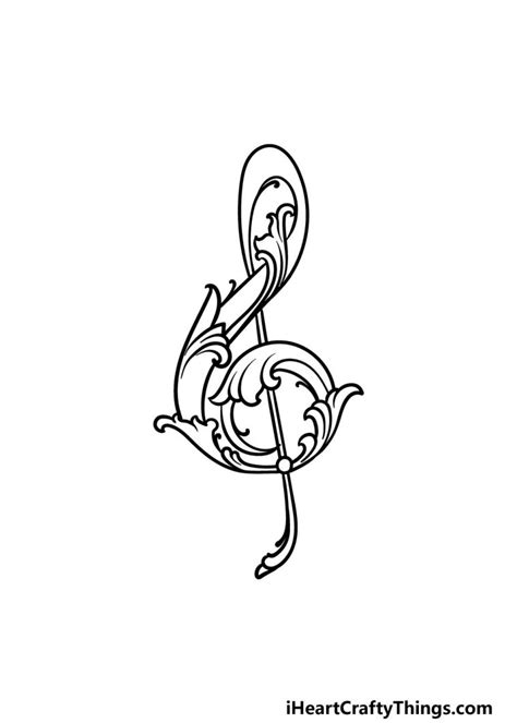 Image result for How to Draw a Treble Clef