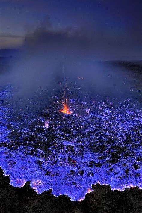 Image result for Blue Lava Volcano Java Island