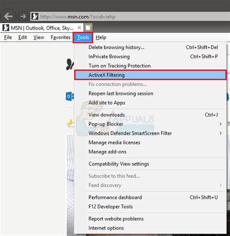 Image result for Turn Off ActiveX Filtering in Edge