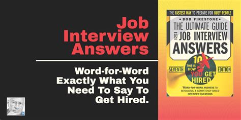 Image result for The Complete Interview Answer Guide