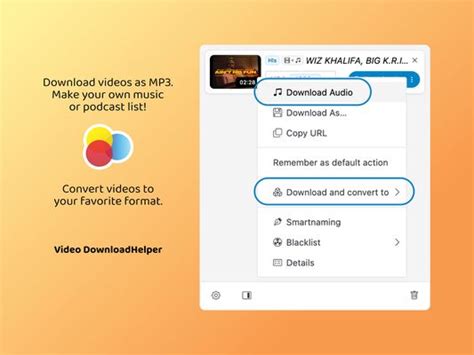 Image result for Video DownloadHelper Firefox Addon