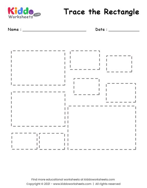 Image result for Rectangle Shape Worksheet
