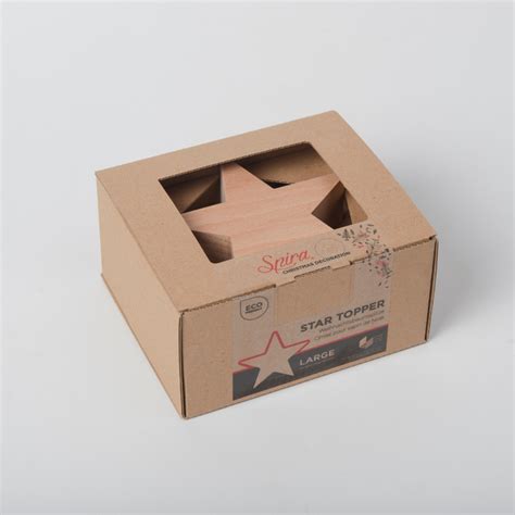 Star Shaped Tree Topper for Modern Spiral Wooden Christmas Tree ...